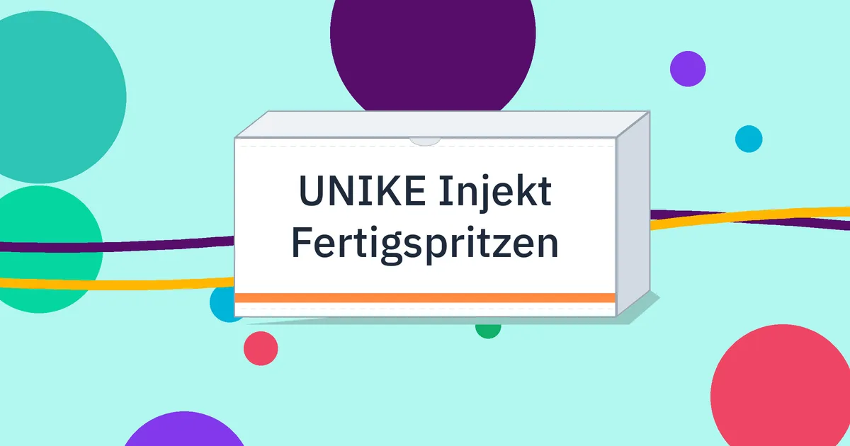 Symbolbild: Packung mit der Aufschrift UNIKE Injekt Fertigspritzen (PZN 07021784) – Verfügbarkeit und Bezug in Apotheken in Frankfurt am Main