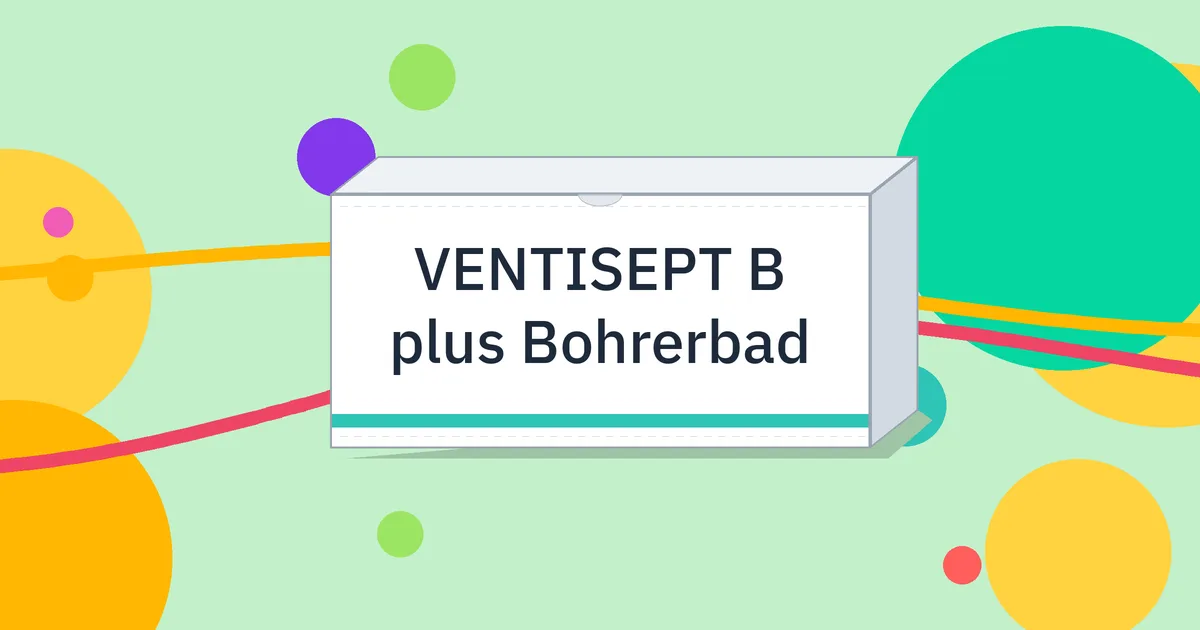 Symbolbild: Packung mit der Aufschrift VENTISEPT B plus Bohrerbad (PZN 06920954) – Verfügbarkeit und Bezug in Apotheken in Frankfurt am Main