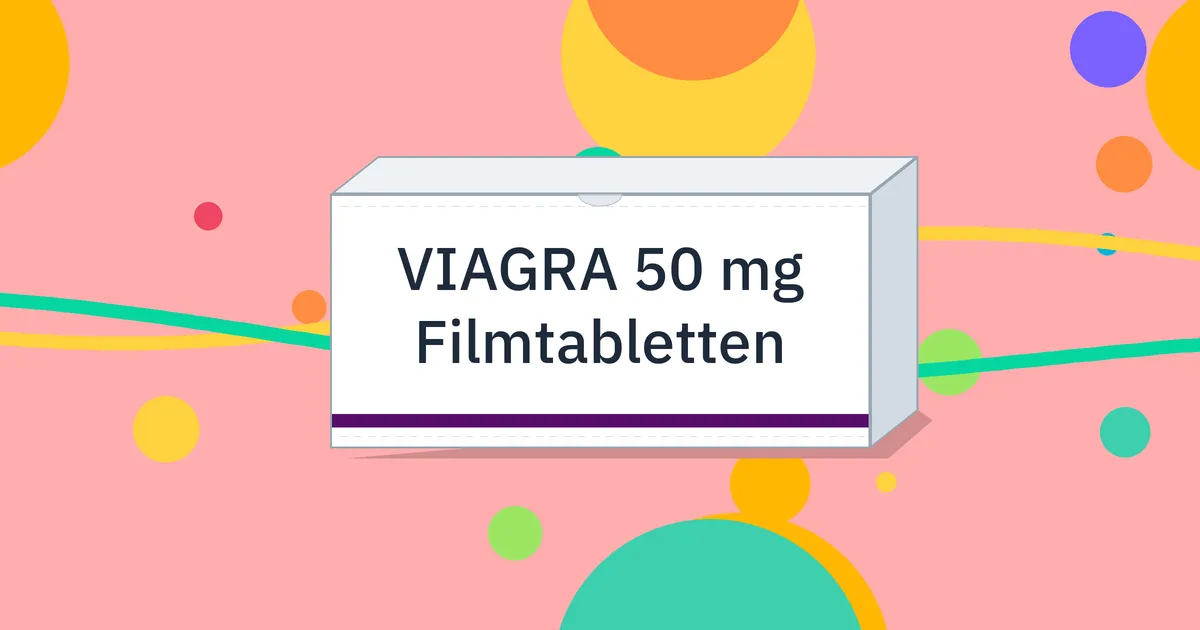 Symbolbild: Packung mit der Aufschrift VIAGRA 50 mg Filmtabletten (PZN 19179355) – Verfügbarkeit und Bezug in Apotheken in Frankfurt am Main