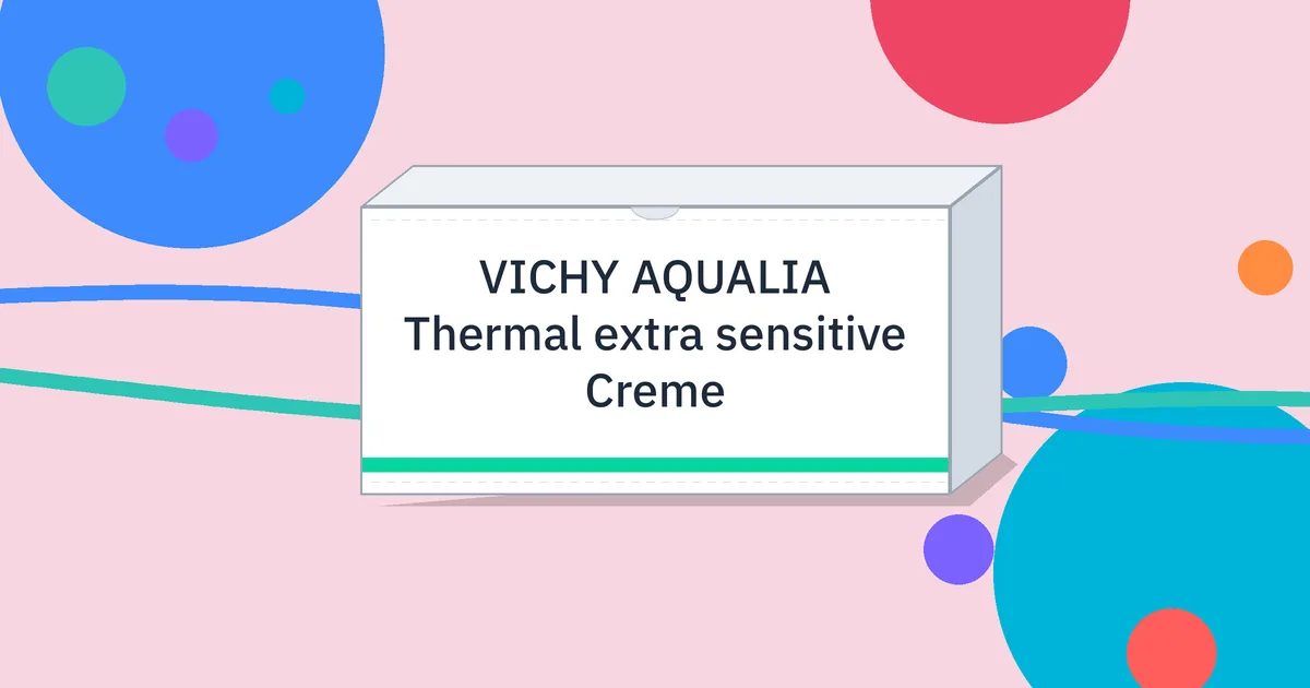 Symbolbild: Packung mit der Aufschrift VICHY AQUALIA Thermal extra sensitive Creme (PZN 12584650) – Verfügbarkeit und Bezug in Apotheken in Frankfurt am Main