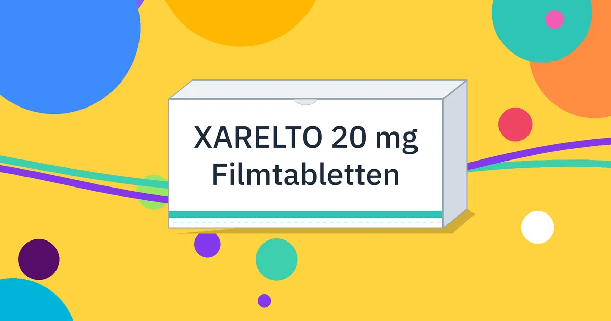 Symbolbild: Packung mit der Aufschrift XARELTO 20 mg Filmtabletten (PZN 10999358) – Verfügbarkeit und Bezug in Apotheken in Frankfurt am Main
