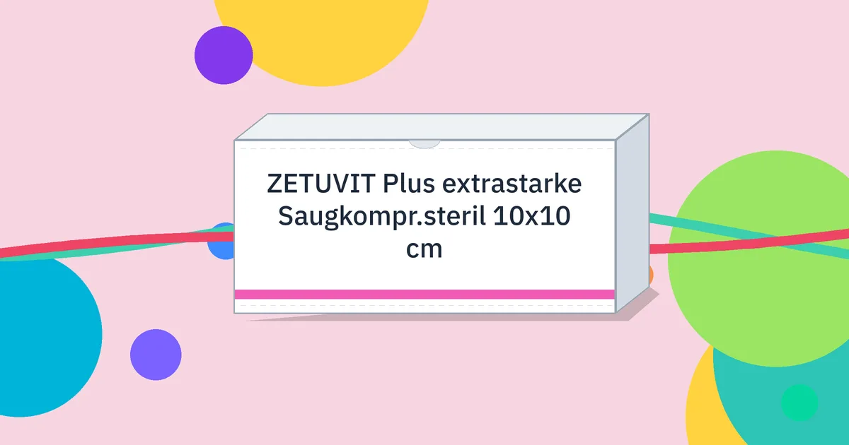 Symbolbild: Packung mit der Aufschrift ZETUVIT Plus extrastarke Saugkompr.steril 10x10 cm (PZN 20016351) – Verfügbarkeit und Bezug in Apotheken in Frankfurt am Main