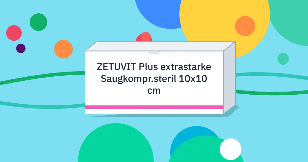 Symbolbild: Packung mit der Aufschrift ZETUVIT Plus extrastarke Saugkompr.steril 10x10 cm (PZN 20914759) – Verfügbarkeit und Bezug in Apotheken in Frankfurt am Main
