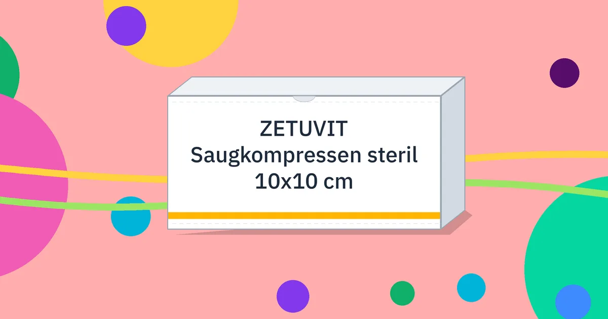Symbolbild: Packung mit der Aufschrift ZETUVIT Saugkompressen steril 10x10 cm (PZN 18303706) – Verfügbarkeit und Bezug in Apotheken in Frankfurt am Main