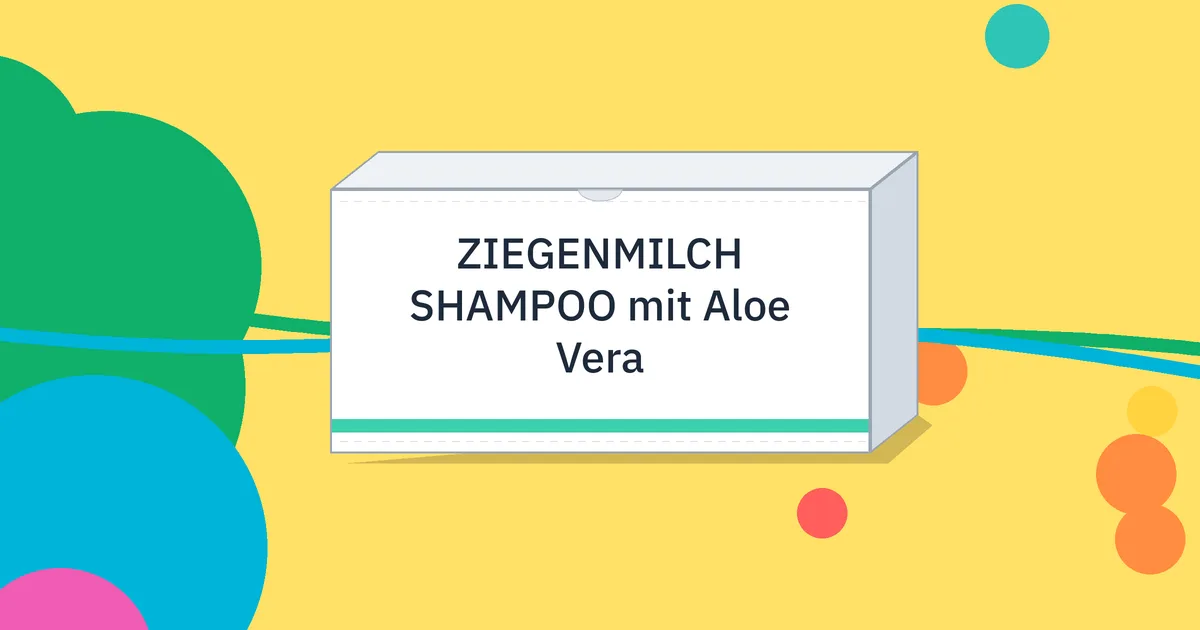 Symbolbild: Packung mit der Aufschrift ZIEGENMILCH SHAMPOO mit Aloe Vera (PZN 01560882) – Verfügbarkeit und Bezug in Apotheken in Frankfurt am Main