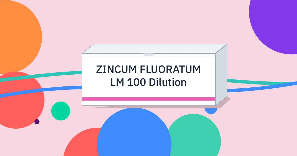 Symbolbild: Packung mit der Aufschrift ZINCUM FLUORATUM LM 100 Dilution (PZN 13293742) – Verfügbarkeit und Bezug in Apotheken in Frankfurt am Main