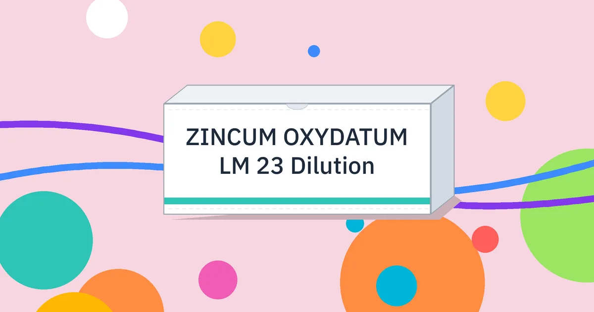 Symbolbild: Packung mit der Aufschrift ZINCUM OXYDATUM LM 23 Dilution (PZN 13296812) – Verfügbarkeit und Bezug in Apotheken in Frankfurt am Main