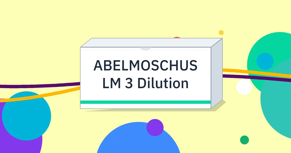 Symbolbild: Packung mit der Aufschrift ABELMOSCHUS LM 3 Dilution (PZN 12750077) – Verfügbarkeit und Bezug in Apotheken in Frankfurt am Main