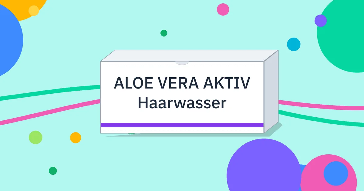 Symbolbild: Packung mit der Aufschrift ALOE VERA AKTIV Haarwasser (PZN 03513711) – Verfügbarkeit und Bezug in Apotheken in Frankfurt am Main