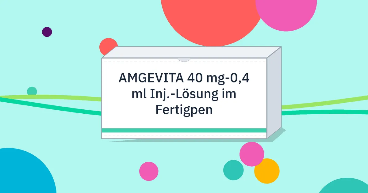 Symbolbild: Packung mit der Aufschrift AMGEVITA 40 mg-0,4 ml Inj.-Lösung im Fertigpen (PZN 19739742) – Verfügbarkeit und Bezug in Apotheken in Frankfurt am Main