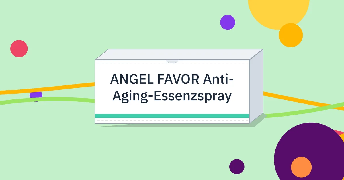 Symbolbild: Packung mit der Aufschrift ANGEL FAVOR Anti-Aging-Essenzspray (PZN 19622342) – Verfügbarkeit und Bezug in Apotheken in Frankfurt am Main