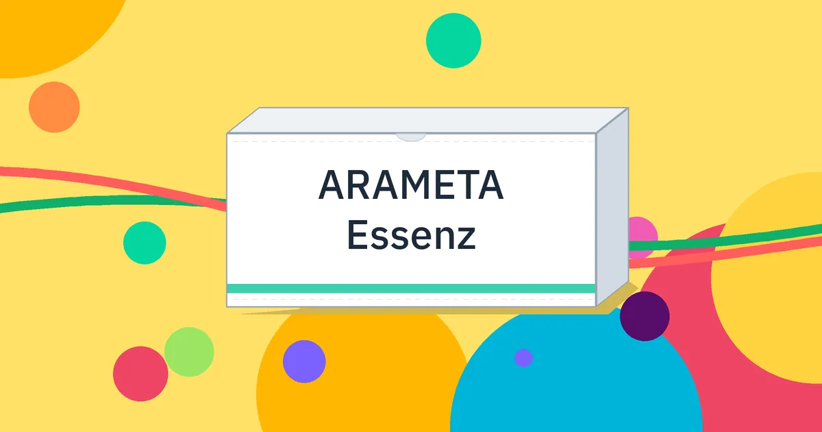 Symbolbild: Packung mit der Aufschrift ARAMETA Essenz (PZN 02259104) – Verfügbarkeit und Bezug in Apotheken in Frankfurt am Main