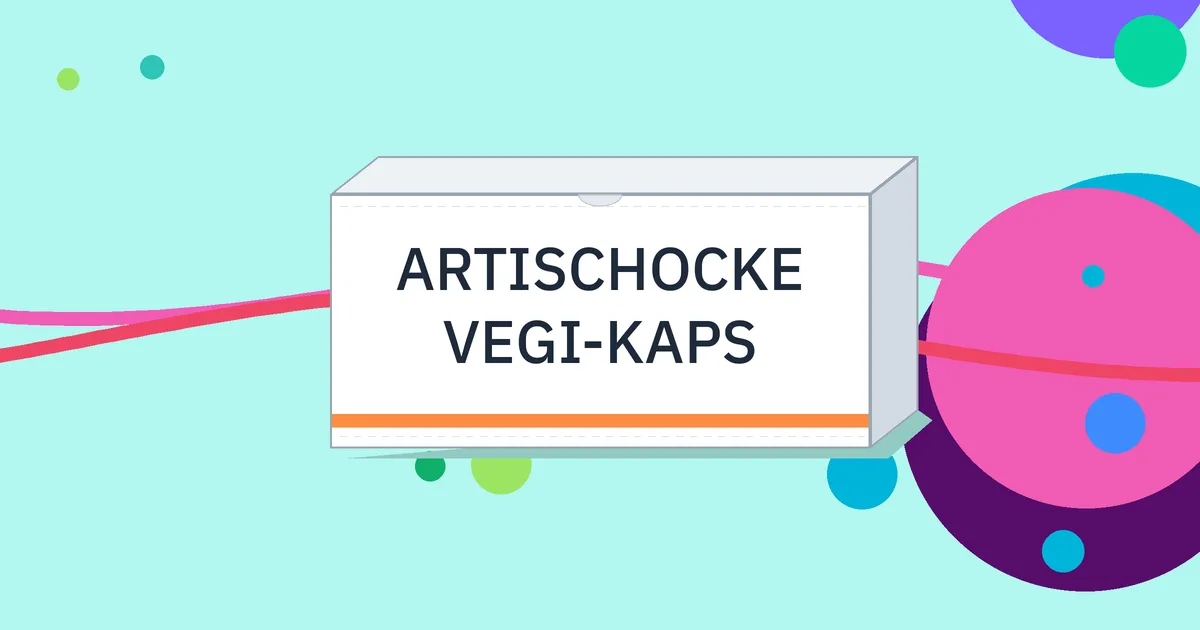 Symbolbild: Packung mit der Aufschrift ARTISCHOCKE VEGI-KAPS (PZN 03436100) – Verfügbarkeit und Bezug in Apotheken in Frankfurt am Main