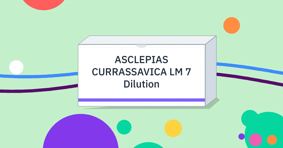 Symbolbild: Packung mit der Aufschrift ASCLEPIAS CURRASSAVICA LM 7 Dilution (PZN 13399937) – Verfügbarkeit und Bezug in Apotheken in Frankfurt am Main
