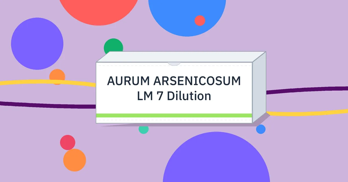 Symbolbild: Packung mit der Aufschrift AURUM ARSENICOSUM LM 7 Dilution (PZN 12783326) – Verfügbarkeit und Bezug in Apotheken in Frankfurt am Main