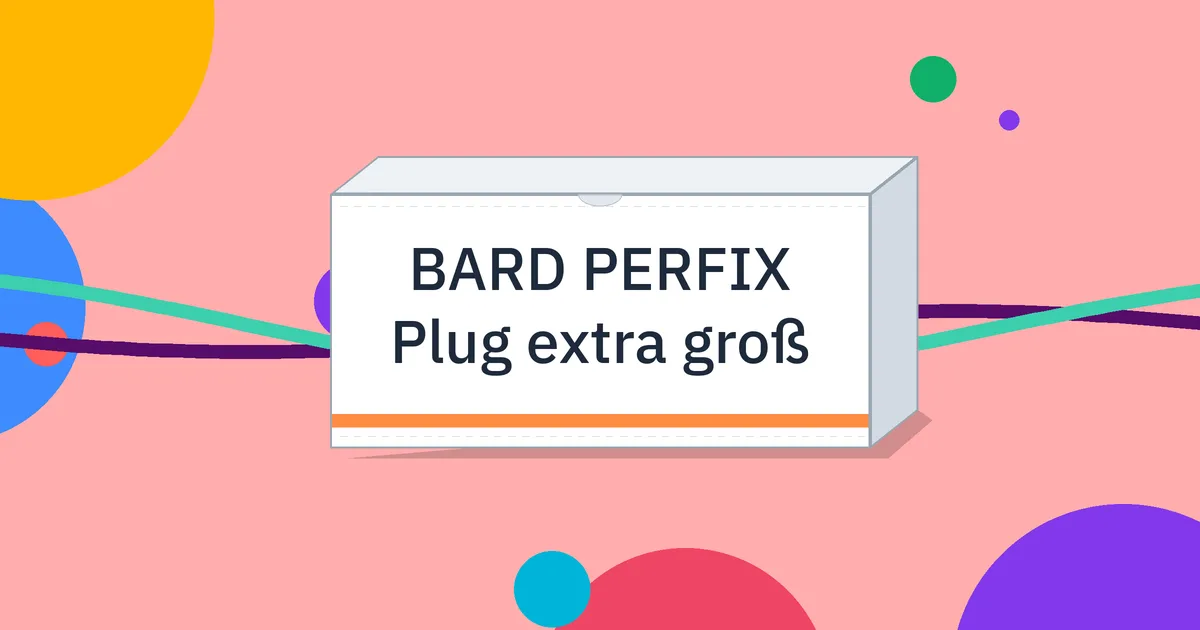 Symbolbild: Packung mit der Aufschrift BARD PERFIX Plug extra groß (PZN 03751155) – Verfügbarkeit und Bezug in Apotheken in Frankfurt am Main