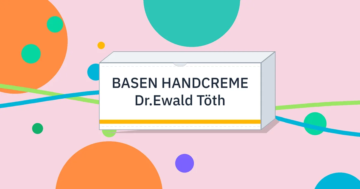 Symbolbild: Packung mit der Aufschrift BASEN HANDCREME Dr.Ewald Töth (PZN 08777283) – Verfügbarkeit und Bezug in Apotheken in Frankfurt am Main