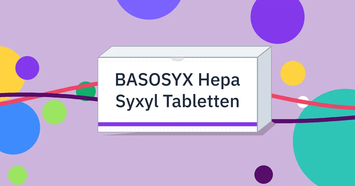Symbolbild: Packung mit der Aufschrift BASOSYX Hepa Syxyl Tabletten (PZN 10110505) – Verfügbarkeit und Bezug in Apotheken in Frankfurt am Main