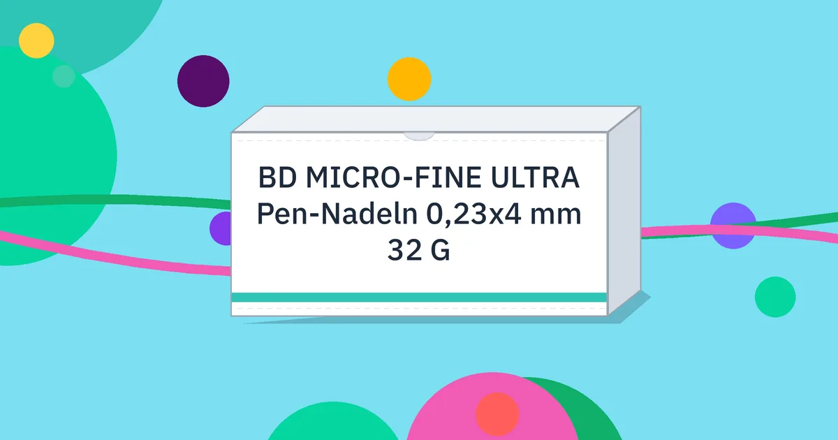 Symbolbild: Packung mit der Aufschrift BD MICRO-FINE ULTRA Pen-Nadeln 0,23x4 mm 32 G (PZN 18674822) – Verfügbarkeit und Bezug in Apotheken in Frankfurt am Main
