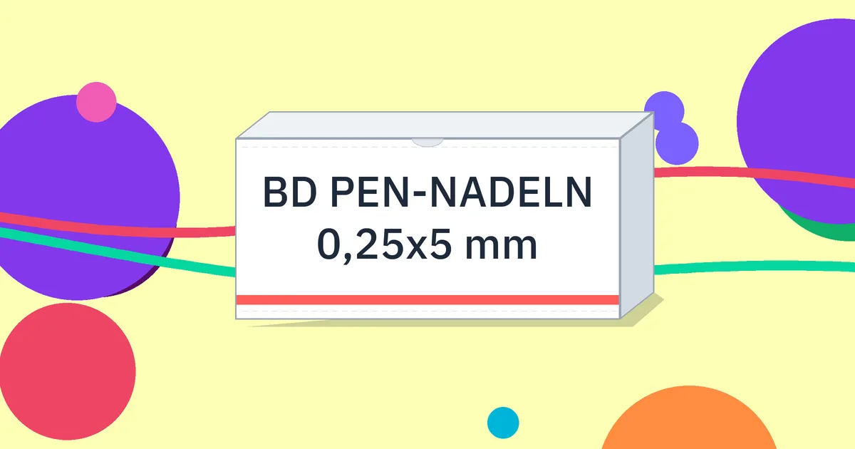 Symbolbild: Packung mit der Aufschrift BD PEN-NADELN 0,25x5 mm (PZN 02500681) – Verfügbarkeit und Bezug in Apotheken in Frankfurt am Main
