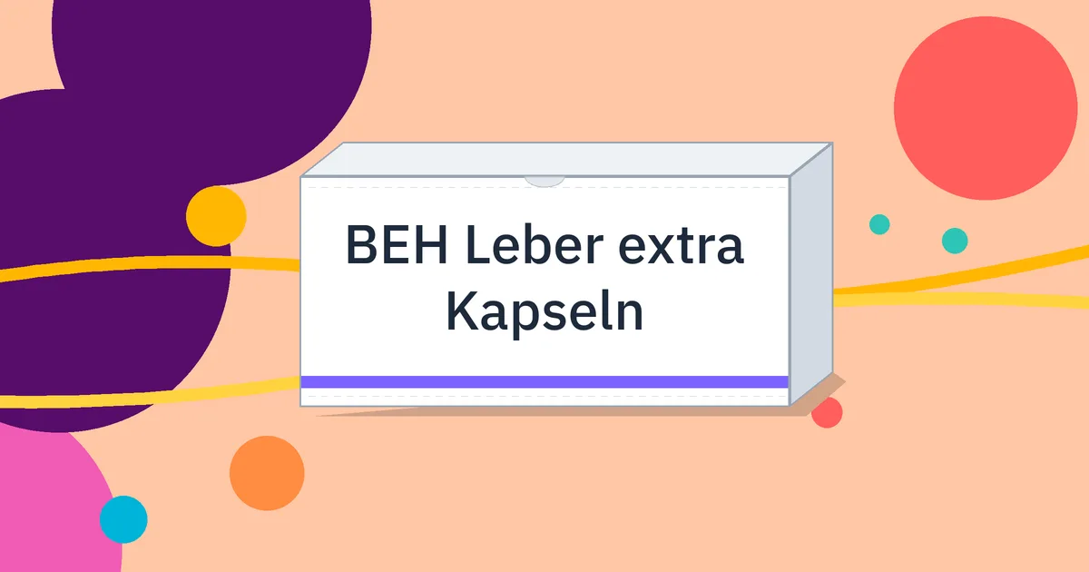 Symbolbild: Packung mit der Aufschrift BEH Leber extra Kapseln (PZN 18752999) – Verfügbarkeit und Bezug in Apotheken in Frankfurt am Main