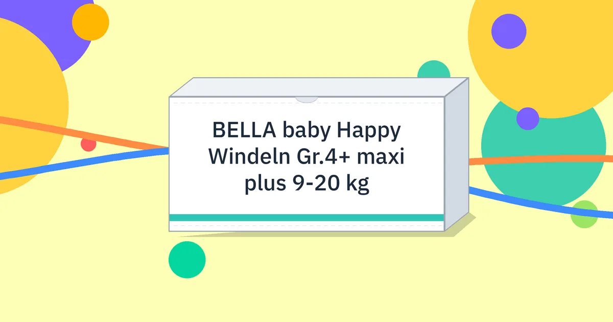 Symbolbild: Packung mit der Aufschrift BELLA baby Happy Windeln Gr.4+ maxi plus 9-20 kg (PZN 15210016) – Verfügbarkeit und Bezug in Apotheken in Frankfurt am Main