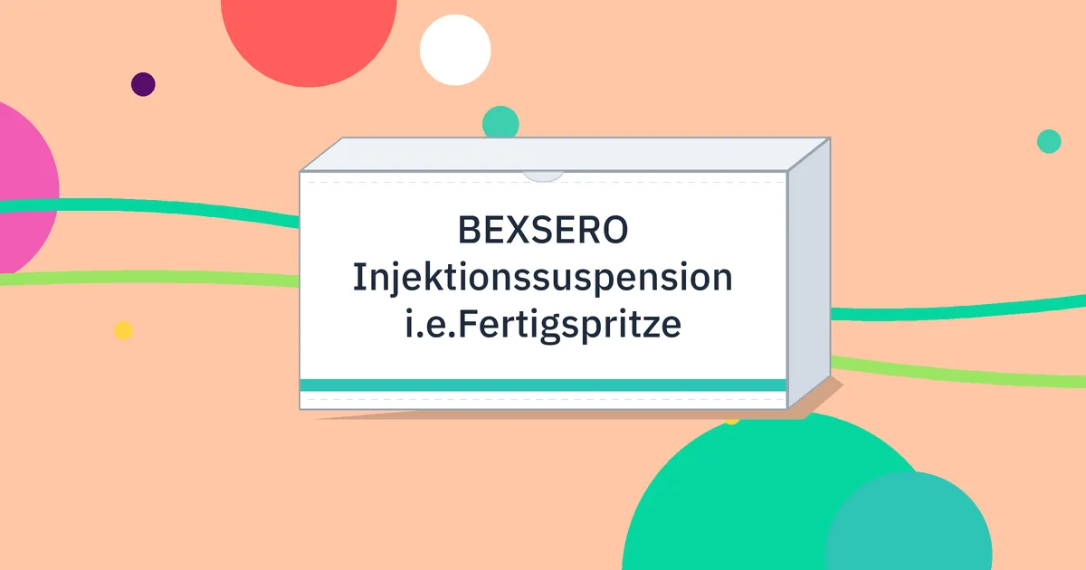 Symbolbild: Packung mit der Aufschrift BEXSERO Injektionssuspension i.e.Fertigspritze (PZN 19408301) – Verfügbarkeit und Bezug in Apotheken in Frankfurt am Main