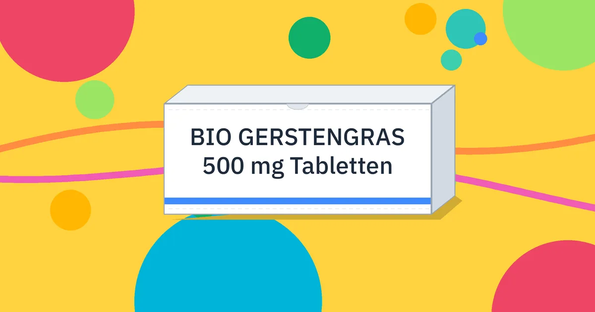 Symbolbild: Packung mit der Aufschrift BIO GERSTENGRAS 500 mg Tabletten (PZN 09463144) – Verfügbarkeit und Bezug in Apotheken in Frankfurt am Main