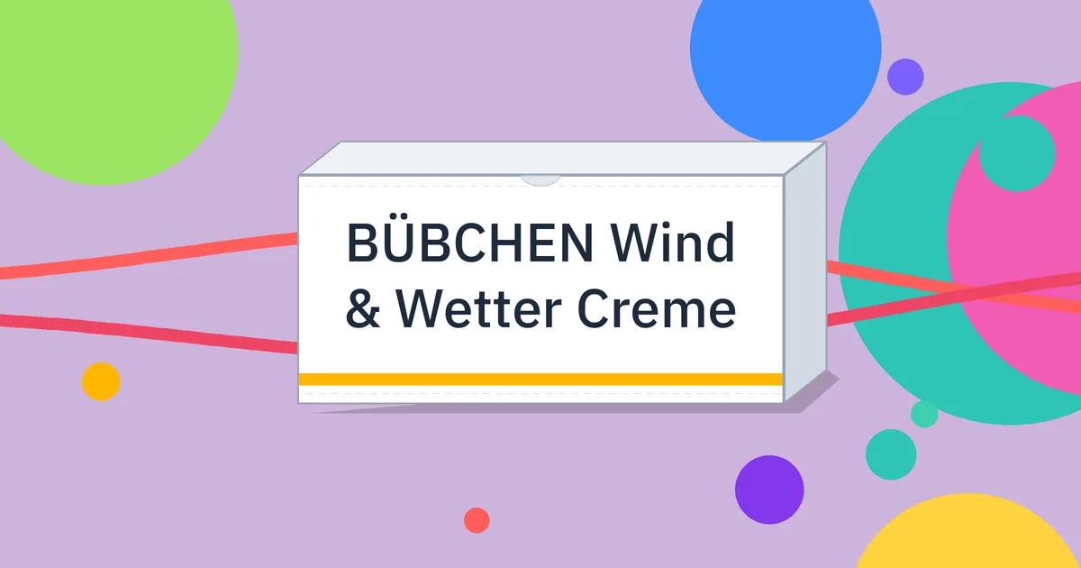 Symbolbild: Packung mit der Aufschrift BÜBCHEN Wind & Wetter Creme (PZN 07670991) – Verfügbarkeit und Bezug in Apotheken in Frankfurt am Main