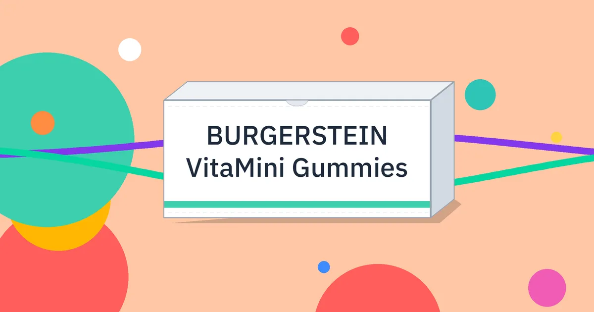 Symbolbild: Packung mit der Aufschrift BURGERSTEIN VitaMini Gummies (PZN 20106723) – Verfügbarkeit und Bezug in Apotheken in Frankfurt am Main