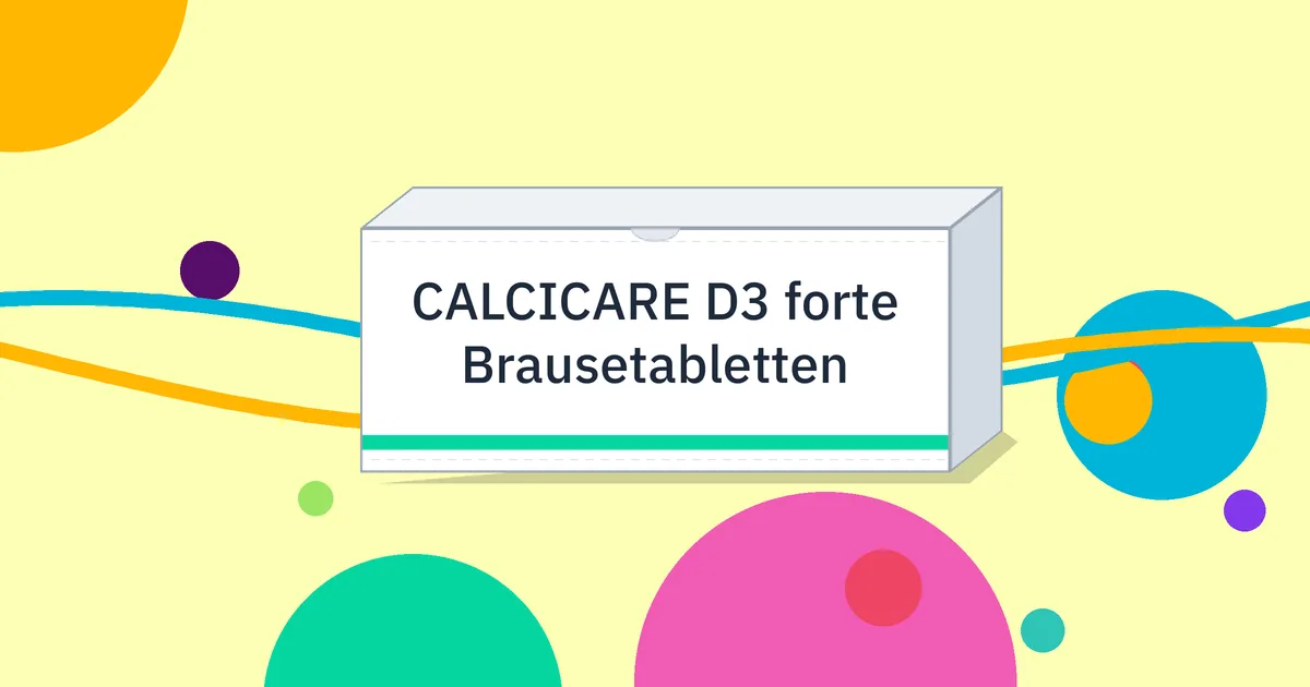 Symbolbild: Packung mit der Aufschrift CALCICARE D3 forte Brausetabletten (PZN 09302665) – Verfügbarkeit und Bezug in Apotheken in Frankfurt am Main