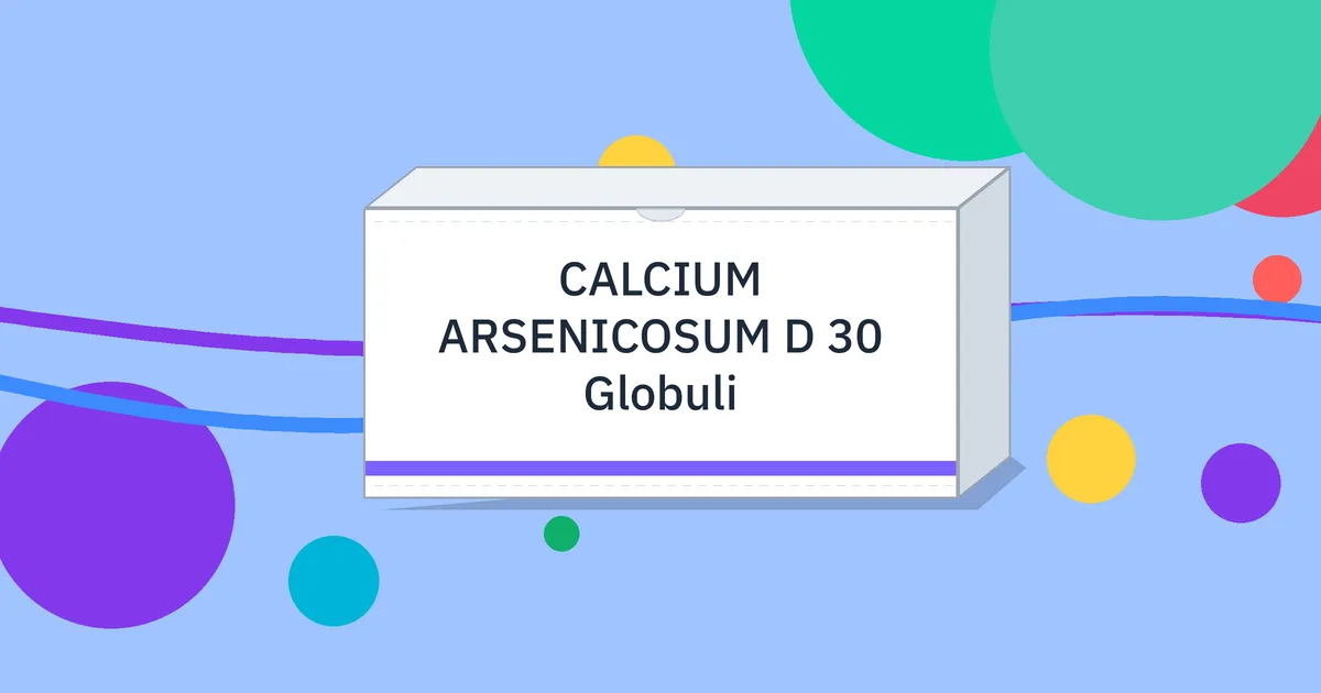 Symbolbild: Packung mit der Aufschrift CALCIUM ARSENICOSUM D 30 Globuli (PZN 16689699) – Verfügbarkeit und Bezug in Apotheken in Frankfurt am Main