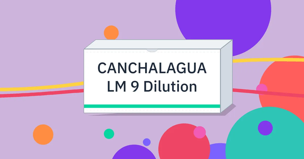 Symbolbild: Packung mit der Aufschrift CANCHALAGUA LM 9 Dilution (PZN 13412477) – Verfügbarkeit und Bezug in Apotheken in Frankfurt am Main