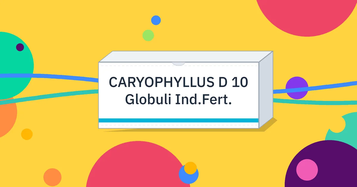 Symbolbild: Packung mit der Aufschrift CARYOPHYLLUS D 10 Globuli Ind.Fert. (PZN 17704722) – Verfügbarkeit und Bezug in Apotheken in Frankfurt am Main