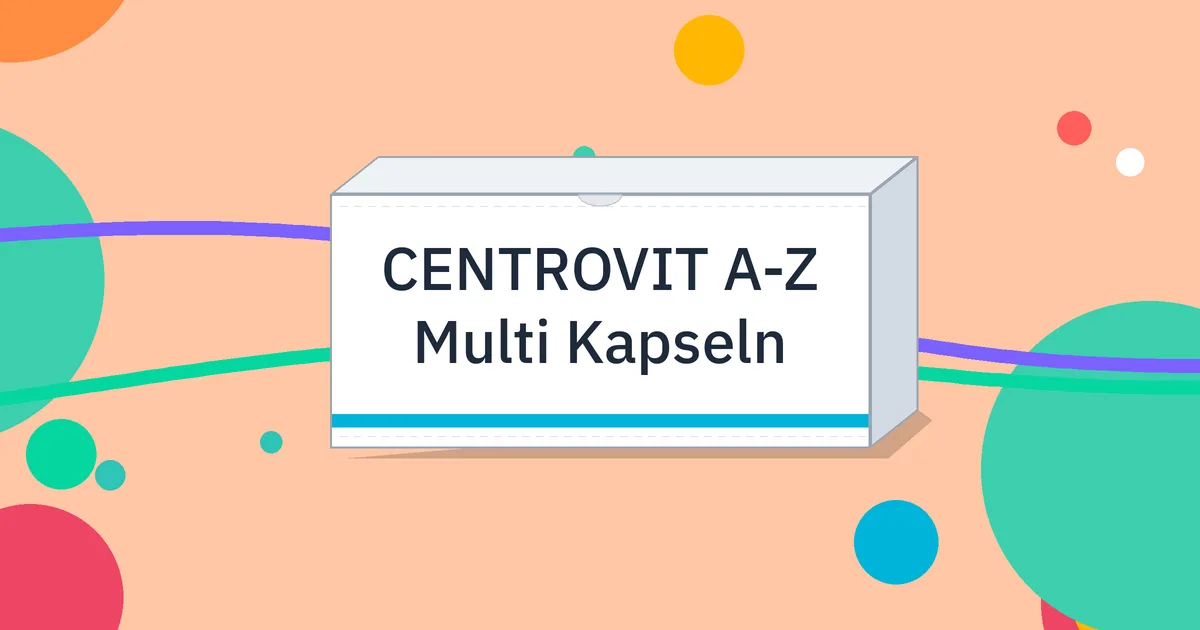 Symbolbild: Packung mit der Aufschrift CENTROVIT A-Z Multi Kapseln (PZN 18375752) – Verfügbarkeit und Bezug in Apotheken in Frankfurt am Main