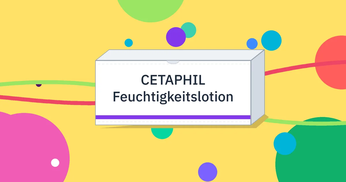 Symbolbild: Packung mit der Aufschrift CETAPHIL Feuchtigkeitslotion (PZN 20860302) – Verfügbarkeit und Bezug in Apotheken in Frankfurt am Main