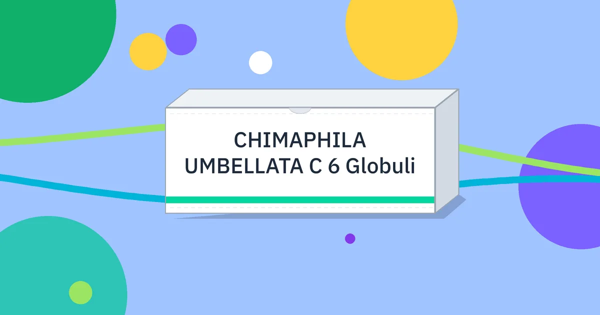 Symbolbild: Packung mit der Aufschrift CHIMAPHILA UMBELLATA C 6 Globuli (PZN 19717686) – Verfügbarkeit und Bezug in Apotheken in Frankfurt am Main