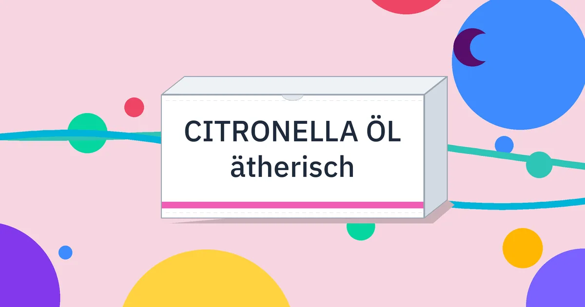 Symbolbild: Packung mit der Aufschrift CITRONELLA ÖL ätherisch (PZN 01208783) – Verfügbarkeit und Bezug in Apotheken in Frankfurt am Main