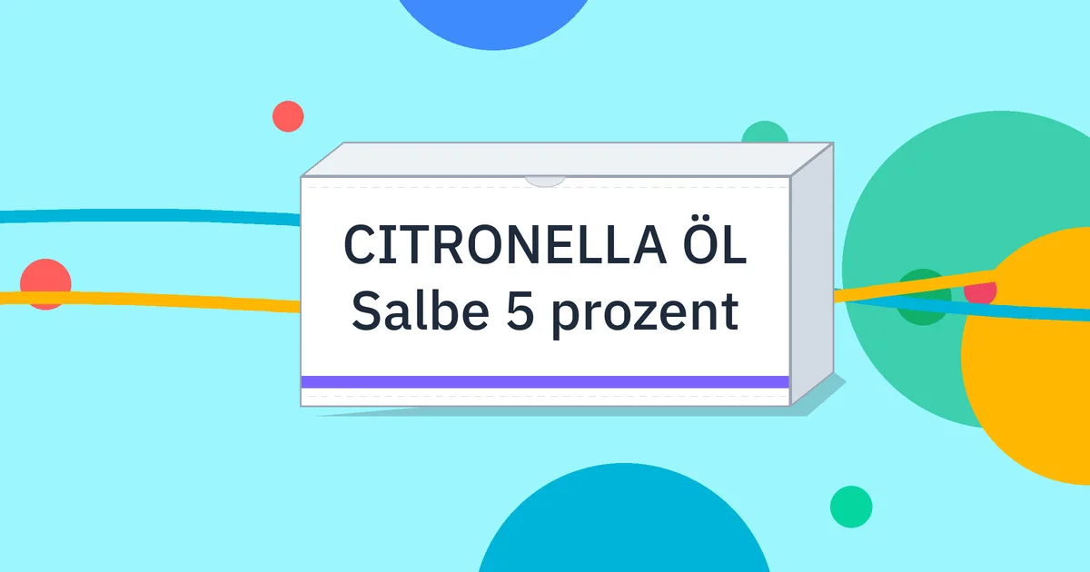 Symbolbild: Packung mit der Aufschrift CITRONELLA ÖL Salbe 5 prozent (PZN 18900566) – Verfügbarkeit und Bezug in Apotheken in Frankfurt am Main