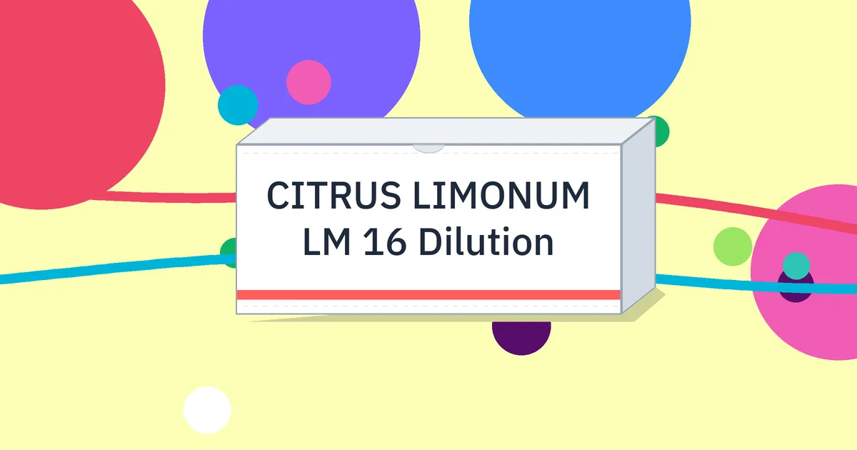 Symbolbild: Packung mit der Aufschrift CITRUS LIMONUM LM 16 Dilution (PZN 13446944) – Verfügbarkeit und Bezug in Apotheken in Frankfurt am Main