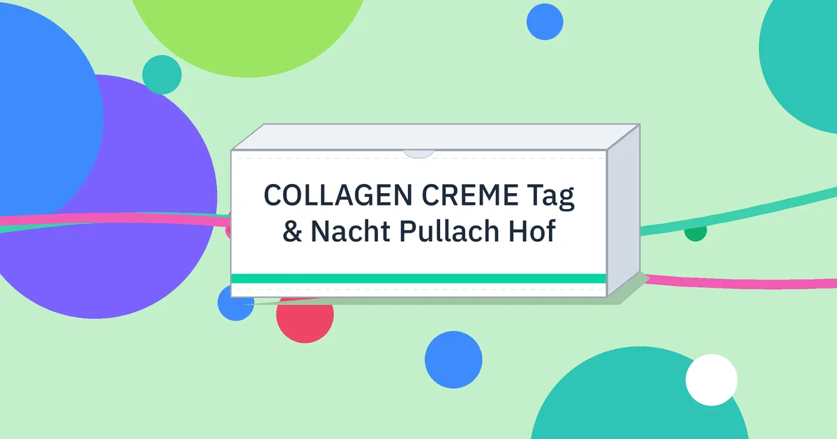 Symbolbild: Packung mit der Aufschrift COLLAGEN CREME Tag & Nacht Pullach Hof (PZN 16203900) – Verfügbarkeit und Bezug in Apotheken in Frankfurt am Main