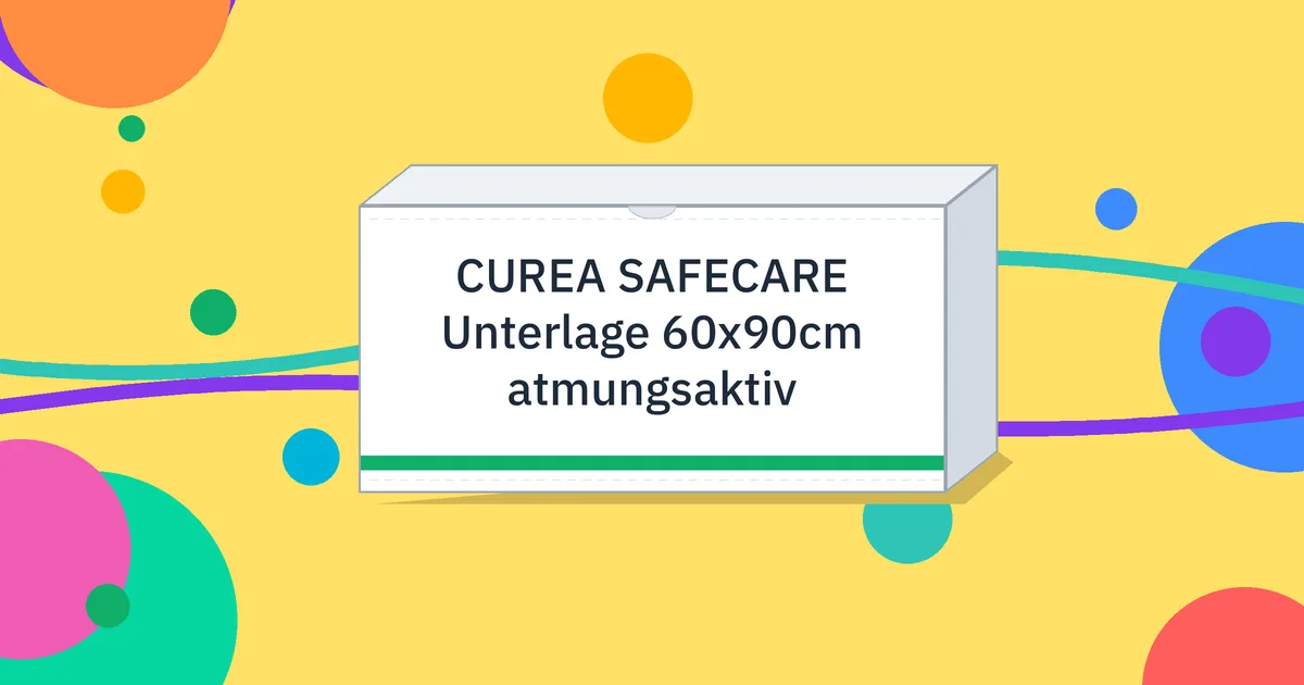 Symbolbild: Packung mit der Aufschrift CUREA SAFECARE Unterlage 60x90cm atmungsaktiv (PZN 18754751) – Verfügbarkeit und Bezug in Apotheken in Frankfurt am Main