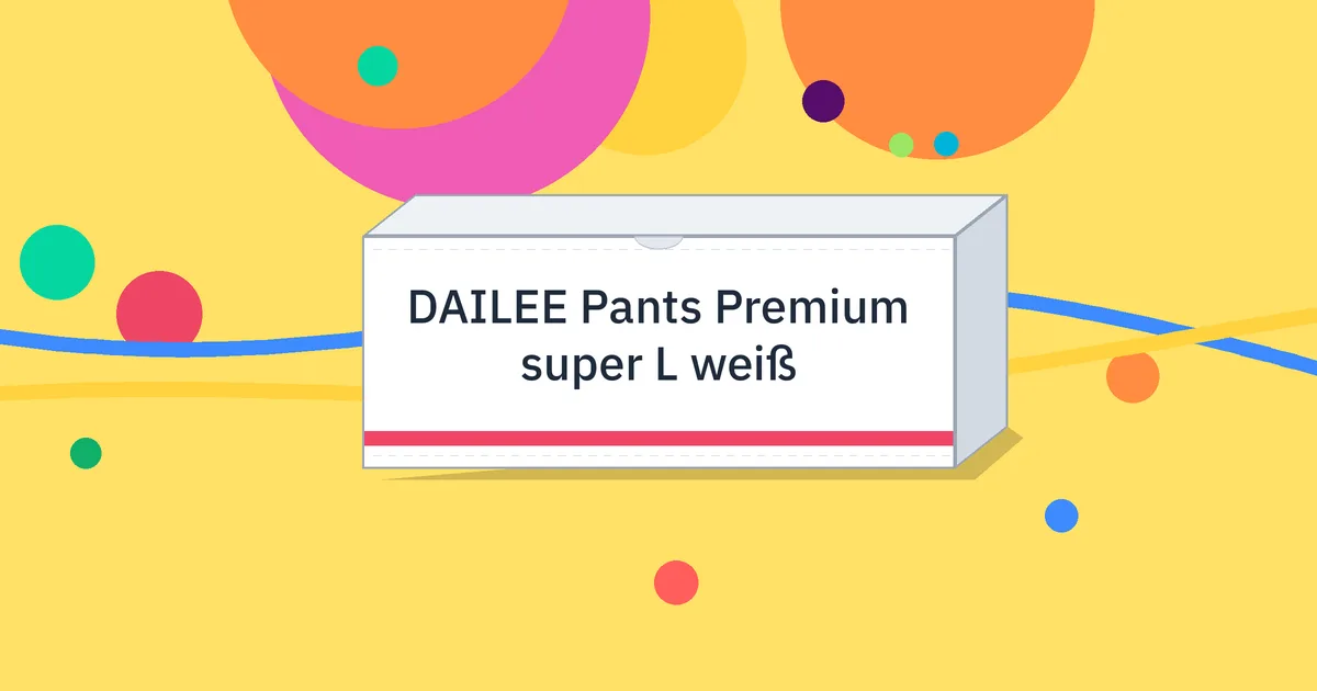 Symbolbild: Packung mit der Aufschrift DAILEE Pants Premium super L weiß (PZN 15240796) – Verfügbarkeit und Bezug in Apotheken in Frankfurt am Main