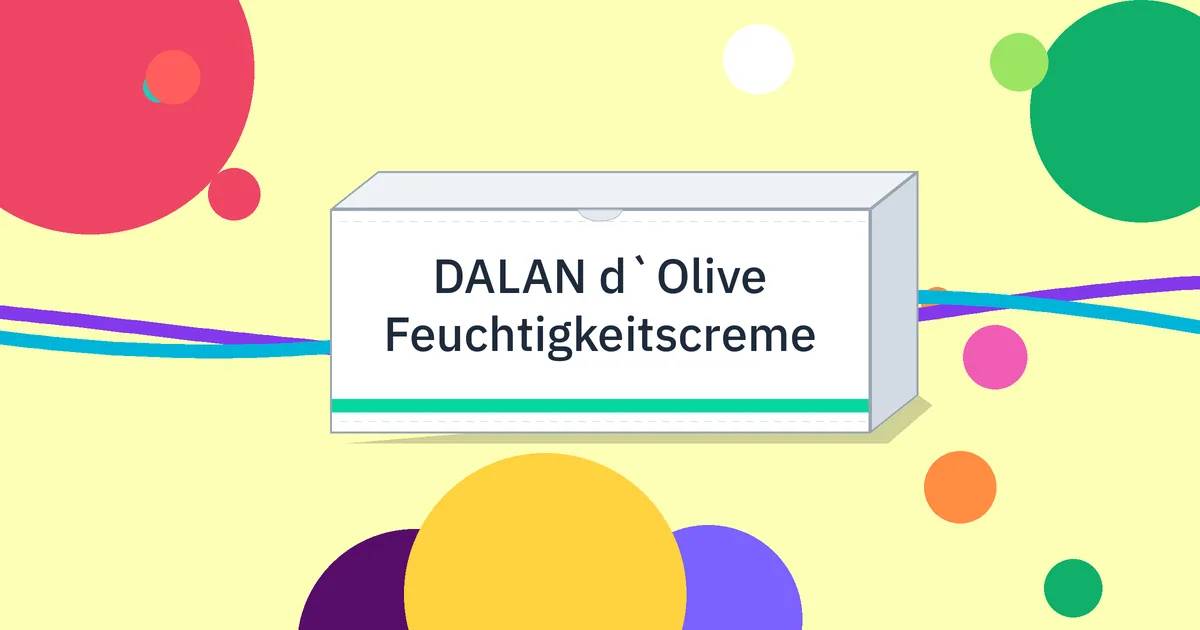 Symbolbild: Packung mit der Aufschrift DALAN d`Olive Feuchtigkeitscreme (PZN 09204313) – Verfügbarkeit und Bezug in Apotheken in Frankfurt am Main