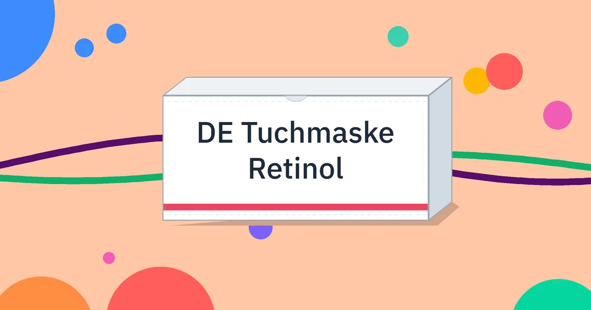 Symbolbild: Packung mit der Aufschrift DE Tuchmaske Retinol (PZN 19277997) – Verfügbarkeit und Bezug in Apotheken in Frankfurt am Main