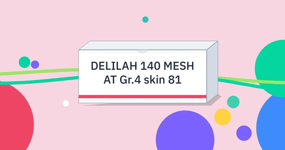 Symbolbild: Packung mit der Aufschrift DELILAH 140 MESH AT Gr.4 skin 81 (PZN 13850088) – Verfügbarkeit und Bezug in Apotheken in Frankfurt am Main