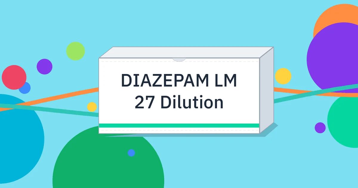 Symbolbild: Packung mit der Aufschrift DIAZEPAM LM 27 Dilution (PZN 12841012) – Verfügbarkeit und Bezug in Apotheken in Frankfurt am Main