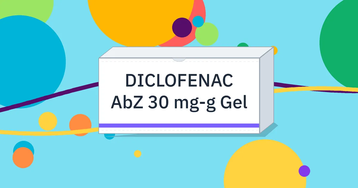 Symbolbild: Packung mit der Aufschrift DICLOFENAC AbZ 30 mg-g Gel (PZN 13578019) – Verfügbarkeit und Bezug in Apotheken in Frankfurt am Main