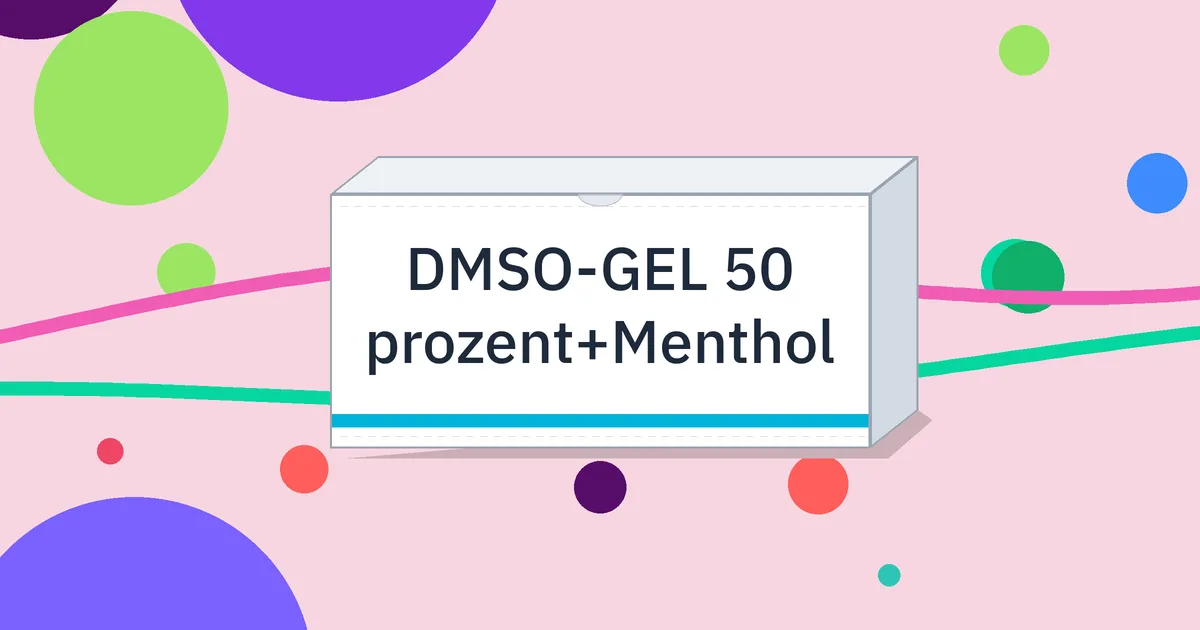 Symbolbild: Packung mit der Aufschrift DMSO-GEL 50 prozent+Menthol (PZN 18213311) – Verfügbarkeit und Bezug in Apotheken in Frankfurt am Main