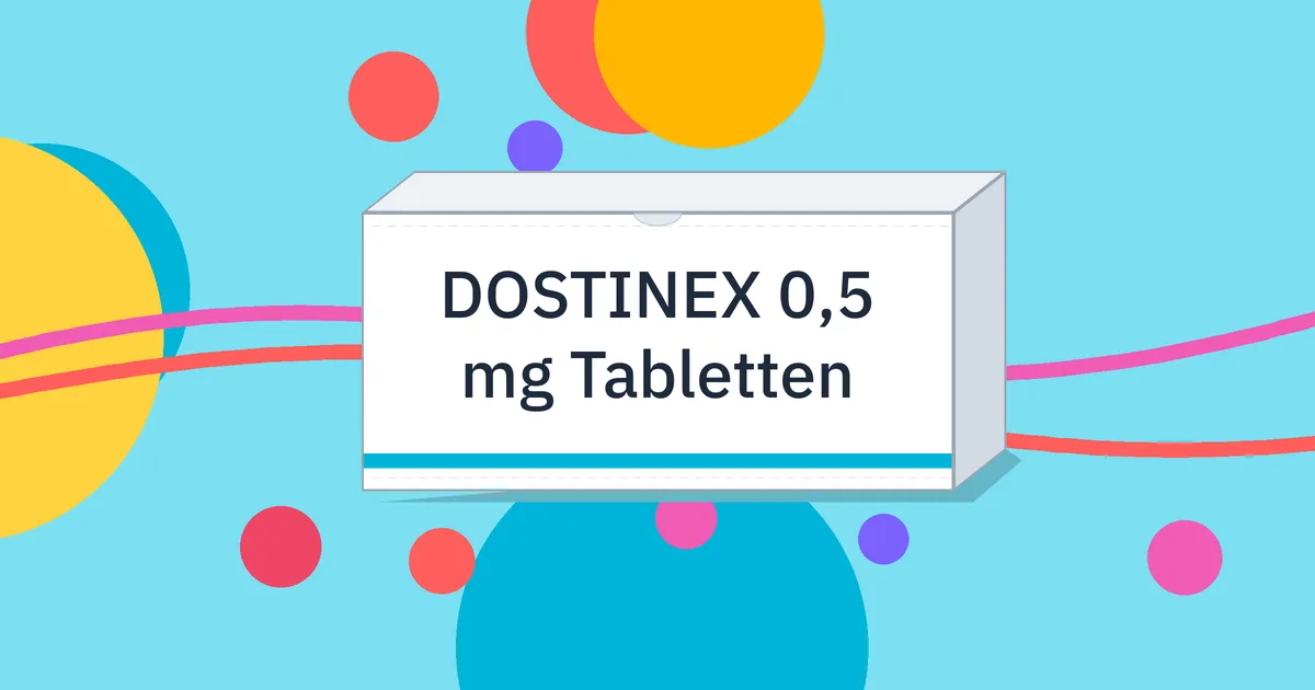 Symbolbild: Packung mit der Aufschrift DOSTINEX 0,5 mg Tabletten (PZN 09278369) – Verfügbarkeit und Bezug in Apotheken in Frankfurt am Main